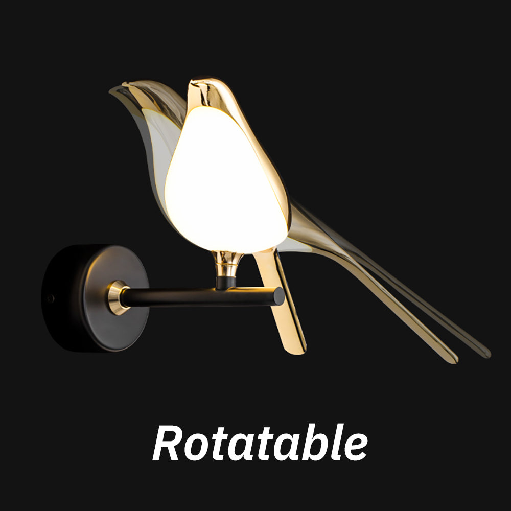 Aeyee Bird Wall Sconce, Fun Wall Light with Acrylic Shade, LED Birds W ...