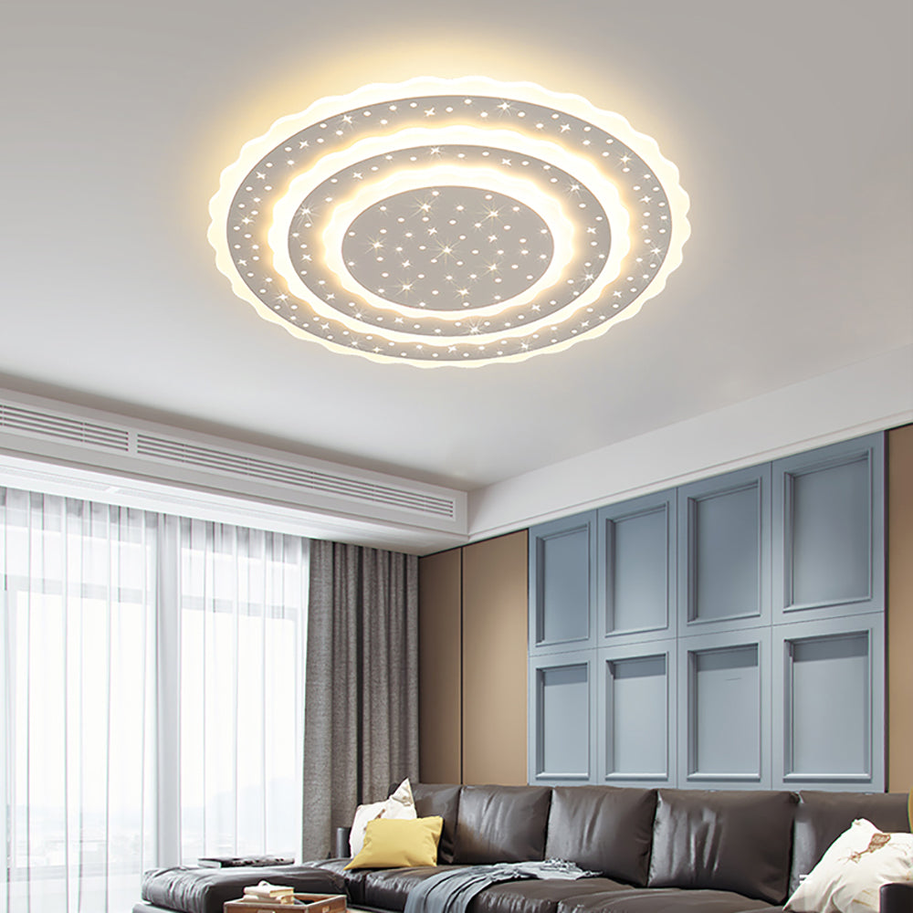 LED Ceiling Light - Aeyee 19.6" Ultra-Thin Flush Mount Ceiling Light ...