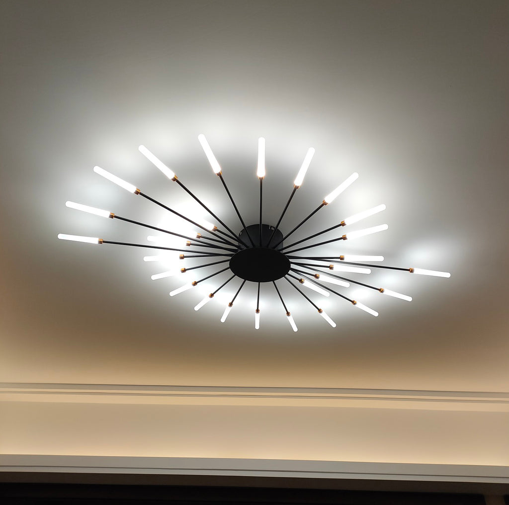 Modern Style Bright Ceiling Light - Aeyee Contemporary Flush Mount Lig ...