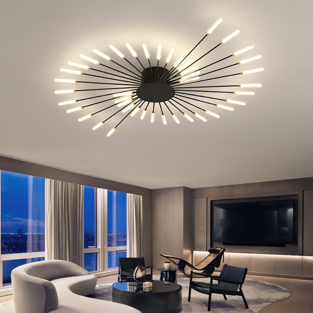 Modern Style Bright Ceiling Light - Aeyee Contemporary Flush Mount Lig ...