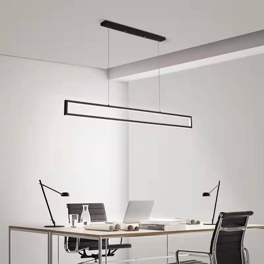 Modern LED Hanging Light - Aeyee Rectangles Pendant Light Fixture, 39 ...